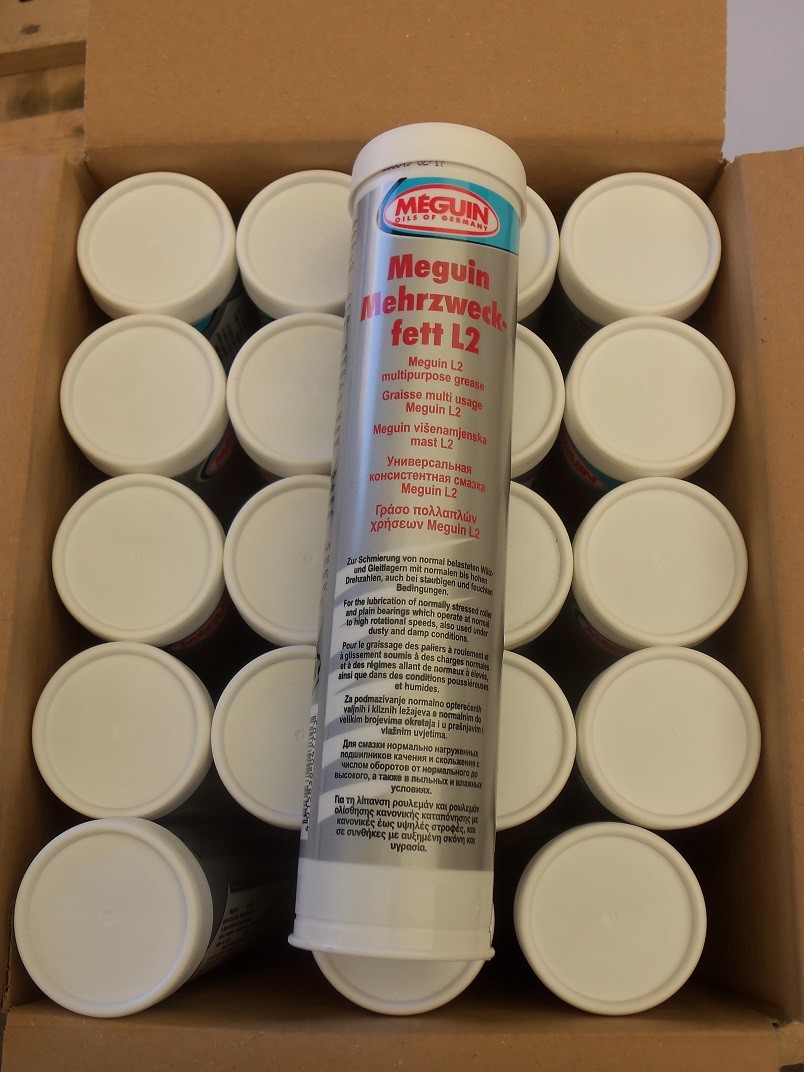9,86€/kg Meguin Mehrzweckfett L2 20 x 400 gr Kartuschen Lithium ...
