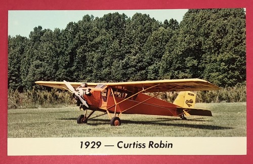 Postcard 1929 Curtiss Robin Plane Shannon Air Museum Fredericksburg Virginia | eBay