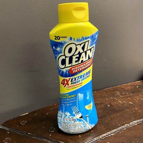 2 OxiClean Dishwasher Detergent 4x Extreme Power Crystals 12.7 Oz Lemon ...