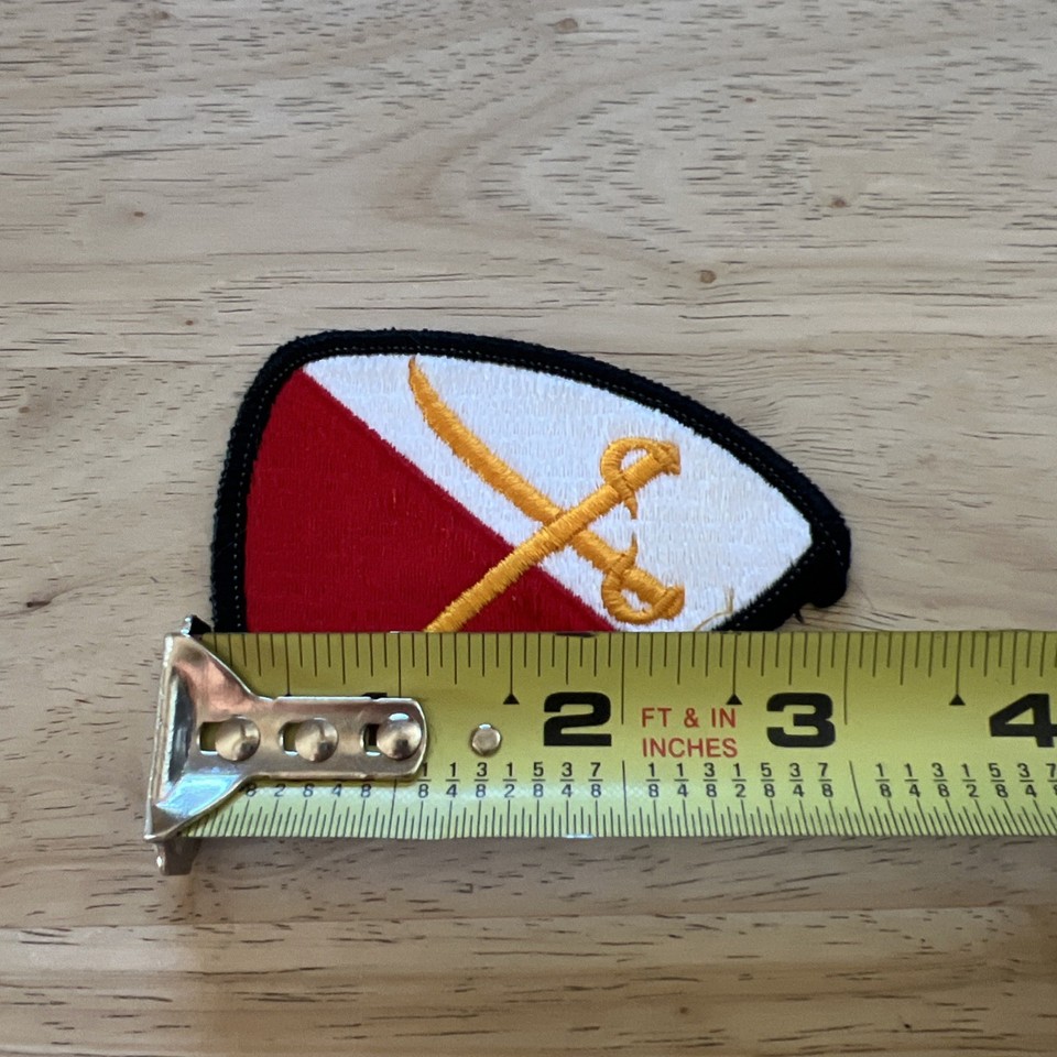 6th Cavalry Brigade Patch US Army Crossed Sabers Red White Vintage ...