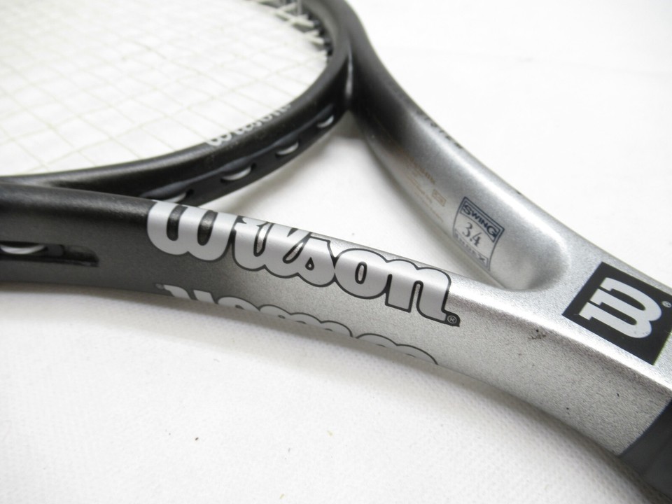 WILSON HAMMER 3.4 TITANIUM STRETCH TENNIS RACQUET (4 1/2) LONG STORAGE ...