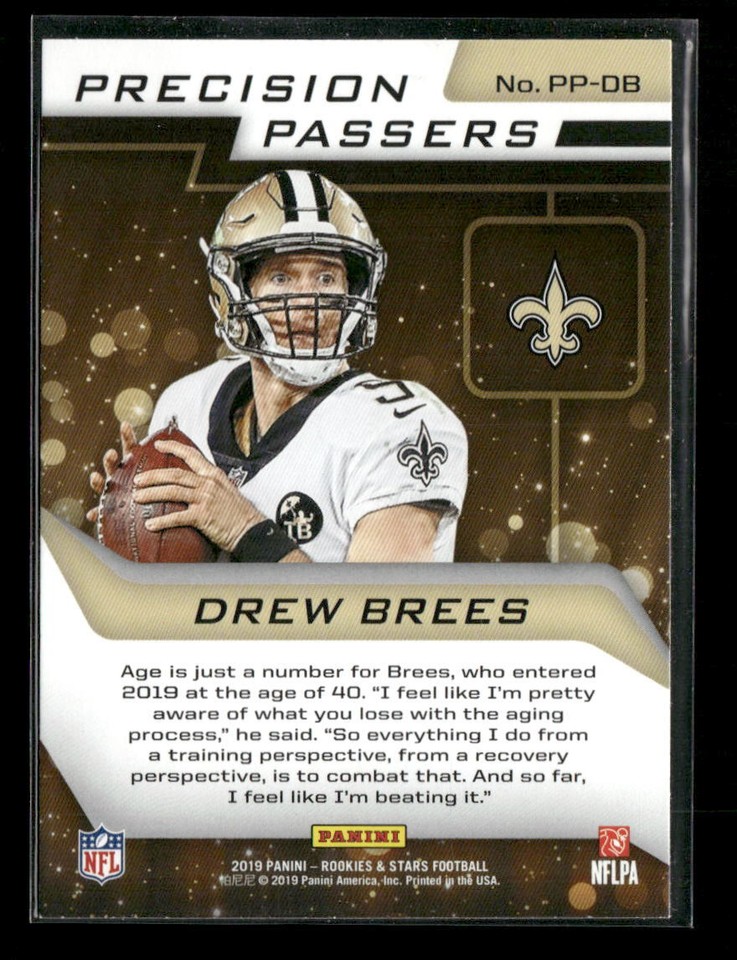 Drew Brees 2019 Panini Rookies & Stars #PP-DB Precision Passers Green | eBay