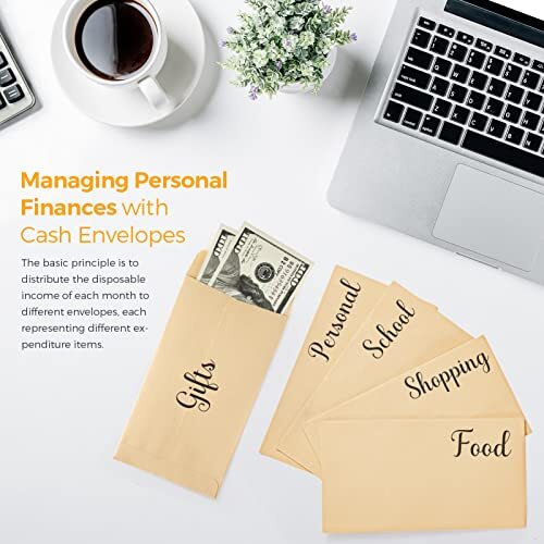 Paquete de 100 sobres de efectivo #7 para presupuestar dinero en ...