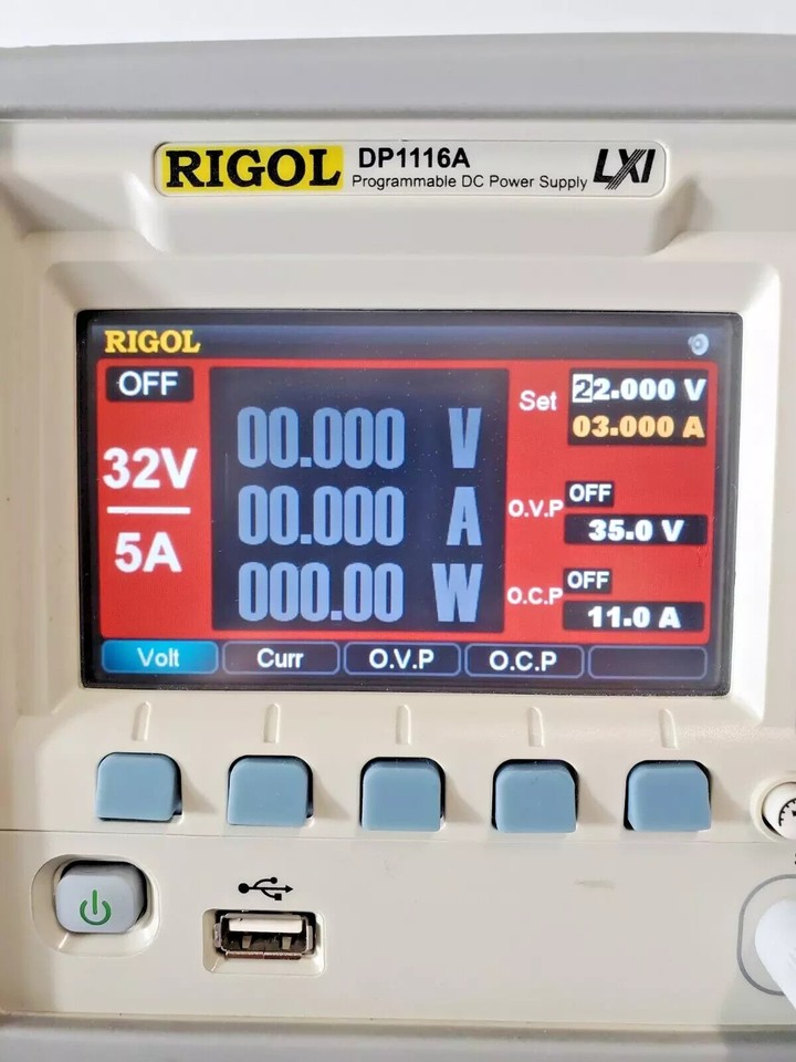 Bench POWER SUPPLY RIGOL DP1116A PROGRAMMABLE DC 160W 16V/10A, 32V 5A | eBay