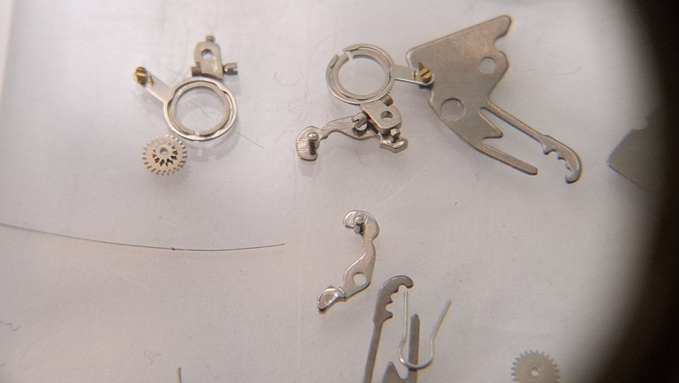 ETA 2824 or 2836 watch parts all for one price: click, springs, jewels ...