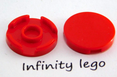 12 LEGO Red Round Tile 2x2 Smooth Finishing Bottom Stud Holder (14769 ...