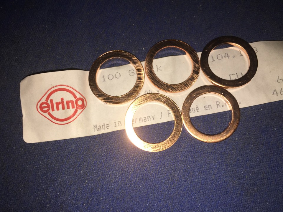 VW AUDI OIL DRAIN PLUG SEAL copper WASHER 5pc N0138492 | eBay