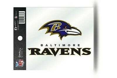 Baltimore Ravens NFL Static Cling Decal / Ultra Decal Sticker *Free ...