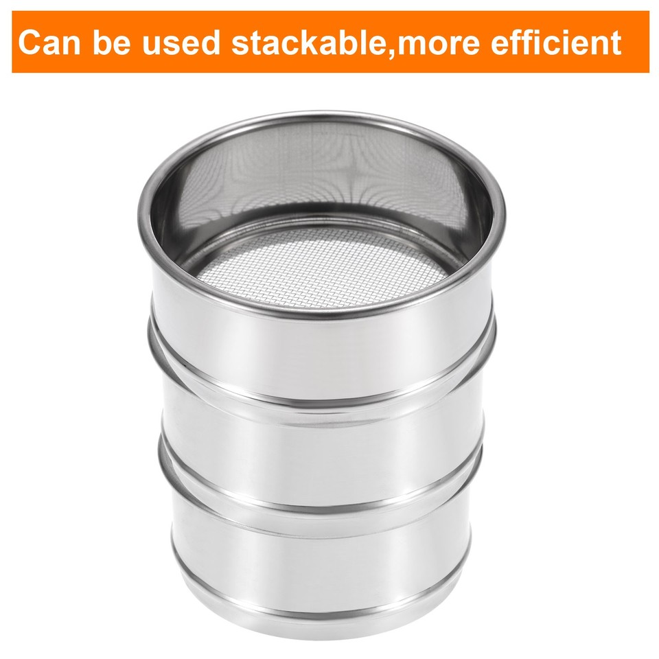 24 Mesh Lab Sieve 4" Diameter Test Sieve 304 Stainless Steel Wire 0.8mm ...