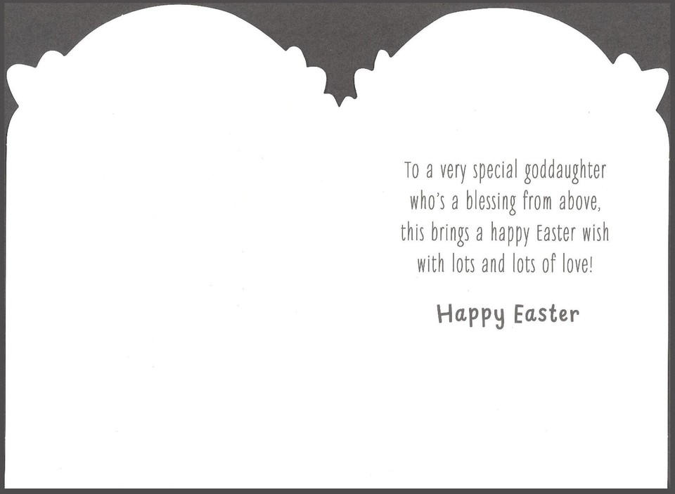 Greeting Card - Rabbit - For Goddaughter - Easter - 0457 | eBay