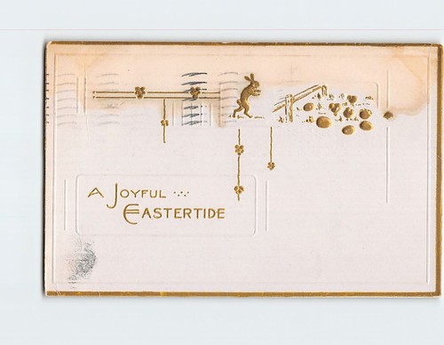 Postcard A Joyful Eastertide with Easter Embossed Art Print | eBay