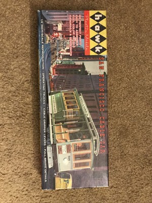 San Francisco Cable Car Model Kit No. 517-100 Hawk 1967 Open Box | eBay