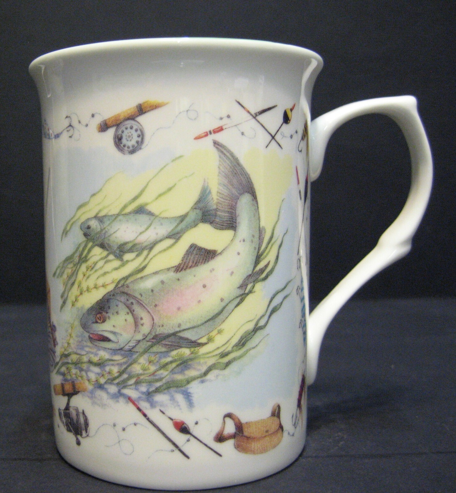 Set Of 6/3 Mugs Fishing Fine Bone China Mugs Cups Castle Shape | eBay UK