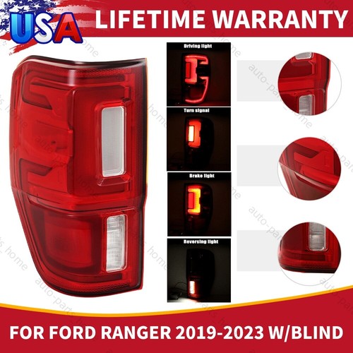 Replace For Ford Ranger 2019-2023 LED Left Rear Tail Light Brake with ...