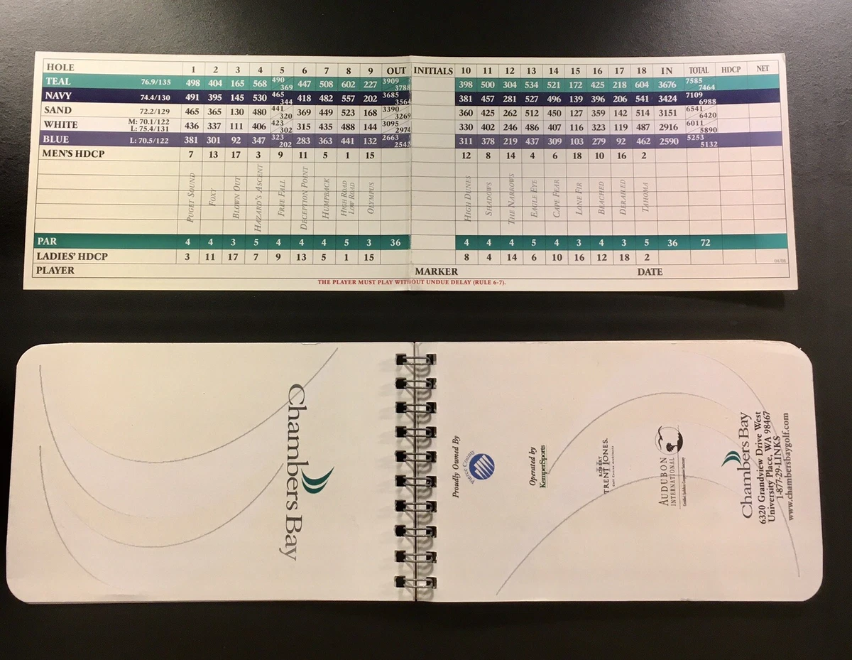 Chambers Bay Course Layout