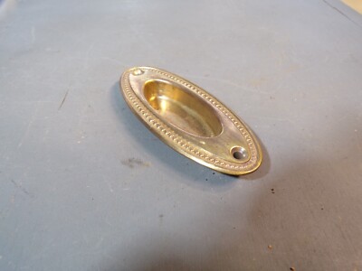 A finger pull inset, door or other hardware, material is brass. | eBay