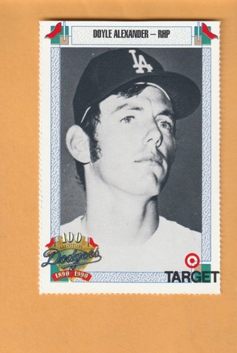 1990 Target Dodgers 100th Anniversary - Doyle Alexander #7 for sale ...