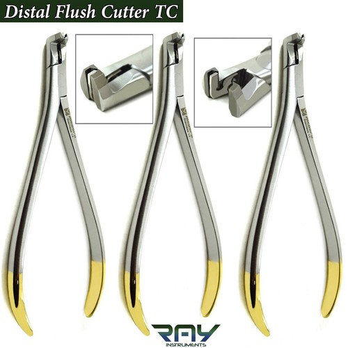 3Pcs Distal End Cutter Flush Cut & Safety Hold Orthodontic TC Ligature ...