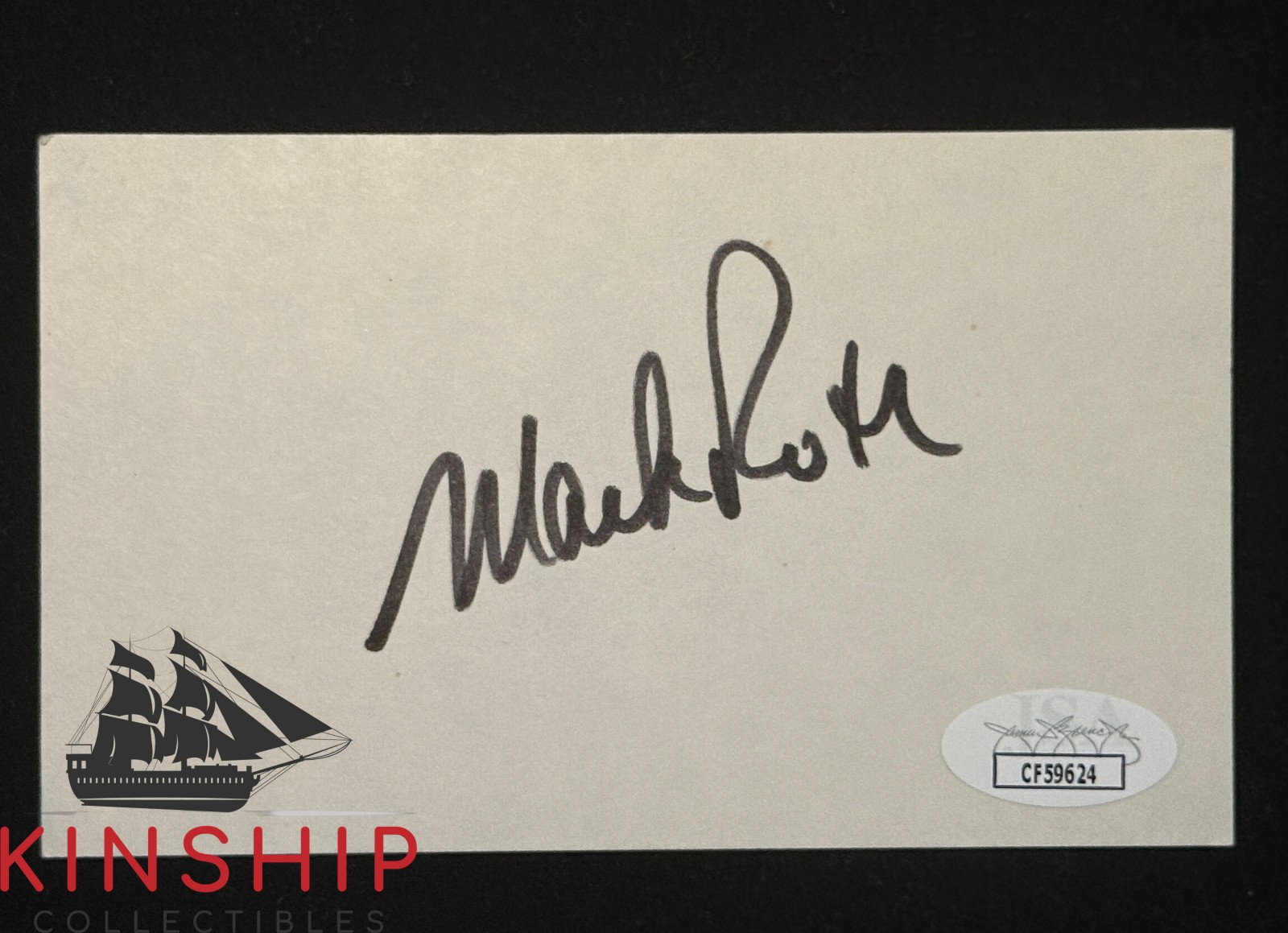 Mark Roth signed 3x5 Index Card JSA COA Bowling Auto I242 | eBay