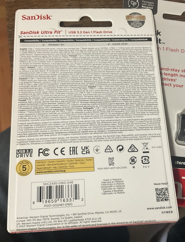 SanDisk 16GB Ultra Fit USB 3.2 Flash Drive, lot of 4 | eBay