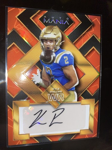Kyle Phillips 2022 Wild Card Auto Mania RC Orange Square #AM-SQ27 UCLA ...