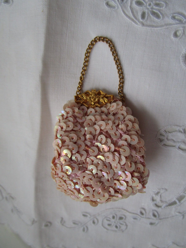 Factory Madame Alexander CISSY & others pink sequin purse | eBay