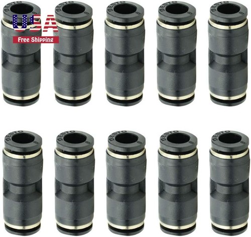Plastic Push to Connect Pneumatic Straight Union Fitting 4mm x 4mm Tube ...