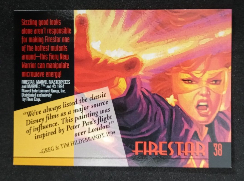 1994 Fleer Marvel Masterpieces Firestar #38 | eBay