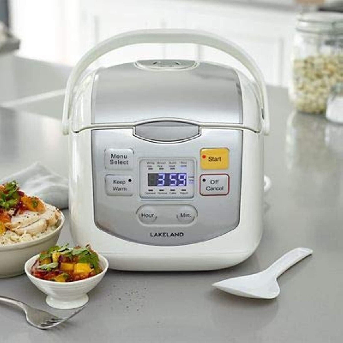 Lakeland 31822 Mini Multi Cooker 1.8L LED 8 Cooking Programme 400W ...