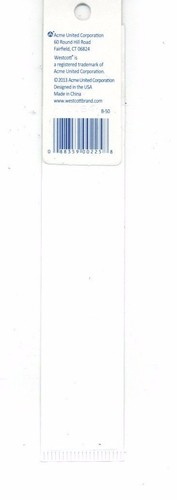 Westcott 6" Clear Plastic Graph Beveled Ruler B-50 | eBay