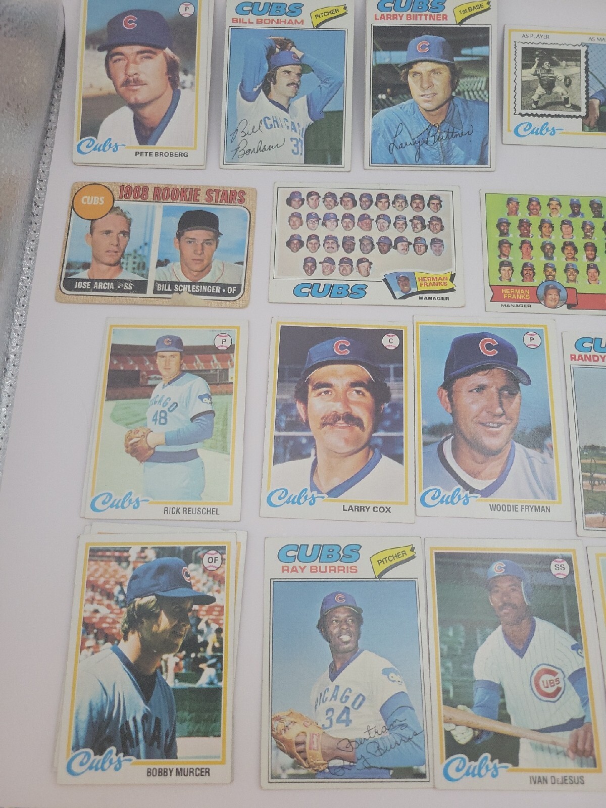 Vtg Lot of 36 TCG 1960s 1970s Chicago Cubs Topps Baseball Cards Rookie ...
