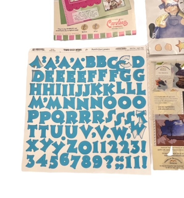 Lot Of Punch Out Letters Alphabet, Page Cut Outs, FALL Stencil ...