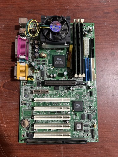 Vintage MSI 694T Pro Socket 370 Tualatin Motherboard + Celeron 1.4GHz ...