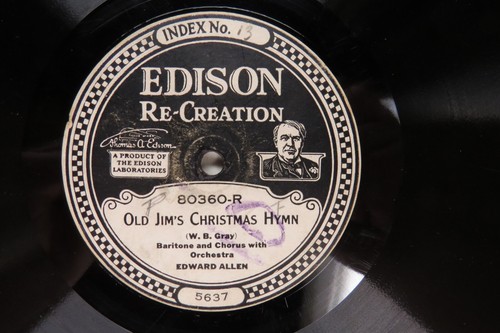 Edward Allen - EDISON 80360 - Old Jim's Christmas Hymn & Star Of ...