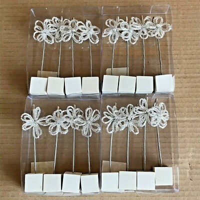 16 x Placeholder Memo Clips with Stone Base - Wedding Name Card Holder ...