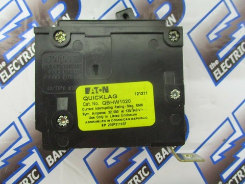 QBHW1020, CH, EATON, (5) 20 Amp, 120 Volt, 1P, 22K Circuit Breaker ...