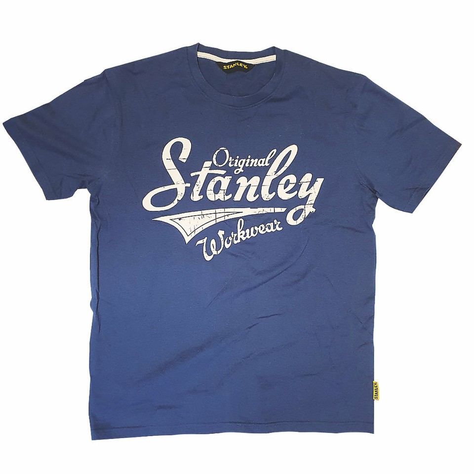 PACK OF 3 MENS STANLEY T SHIRTS COTTON SHORT SLEEVES TEE CREW NECK TOP ...