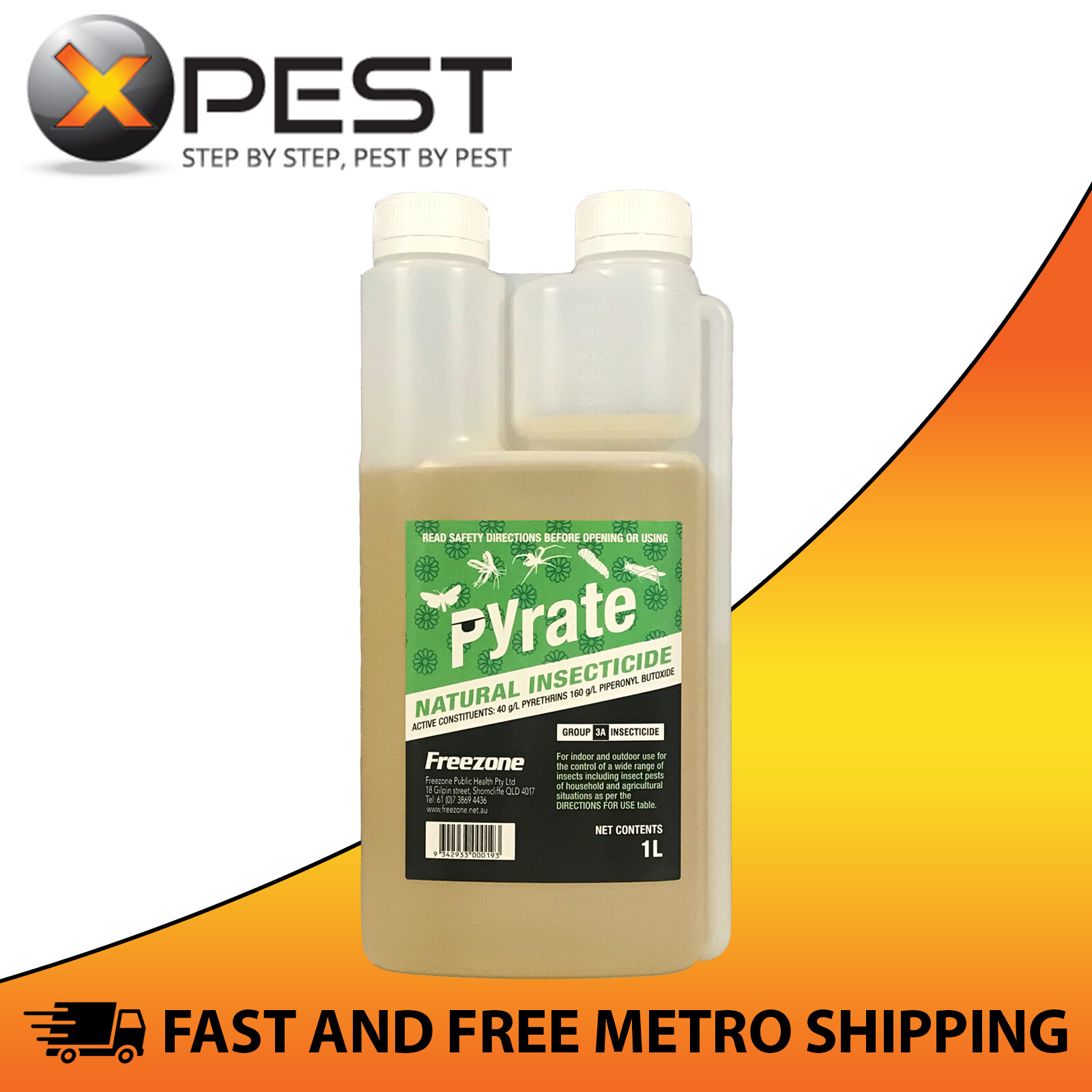 Pyrate Natural Pyrethrum Insecticide 1L *10 x Concentrate Natural ...