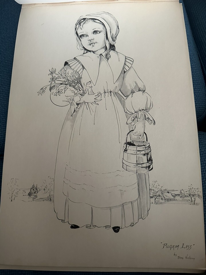 Vintage Kim The Heritage Doll Coloring Book Red Farm Studio Ellen ...