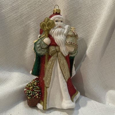 Silverado Santa Christmas Ornament Hand Blown Hand Painted Made in ...