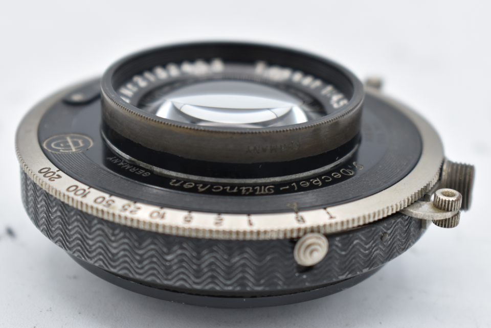 Carl Zeiss Jena 13.5cm (135mm) F/4.5 Tessar Lens in Compur Shutter ...