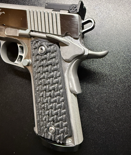 1911 Grips Basket weave V2 Full Size Carbon Fiber/Composite Ambi for Colt Kimber | eBay