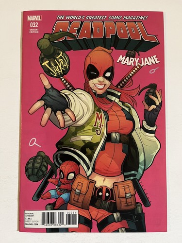 Deadpool #32 Marvel Comic 2017 Elizabeth Torque Mary Jane Variant (07/ ...
