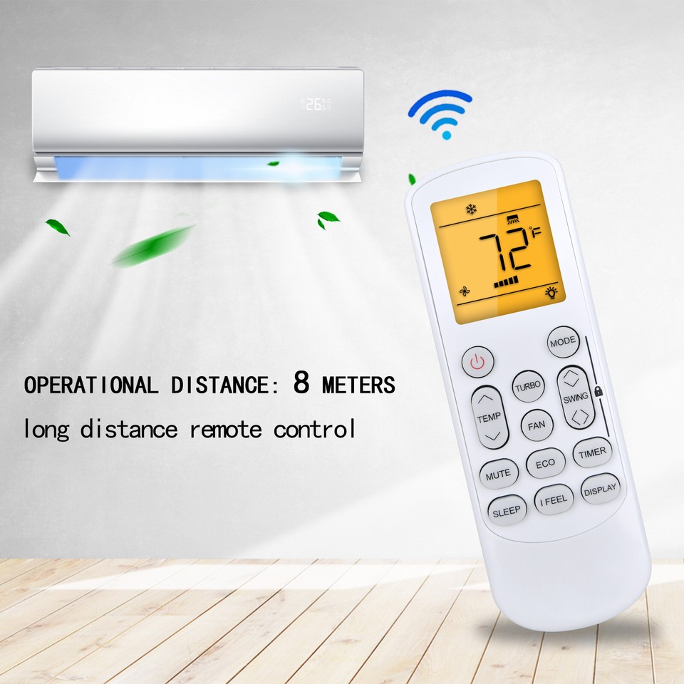 Remote Control For ROVSUN Smart WIFI Mini Split Air Conditioner Heating ...