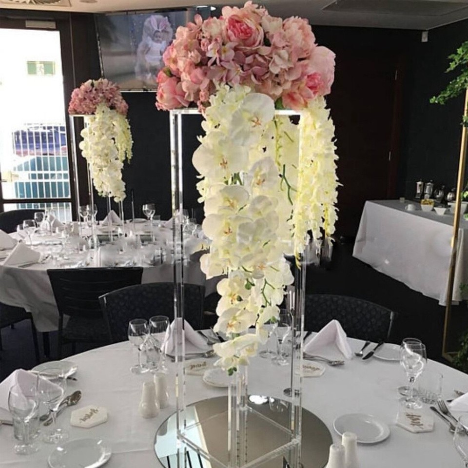 Acrylic Wedding Aisle Flower Stand Centerpiece Flower Arrangement ...