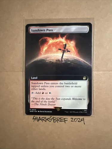 MTG Sundown Pass WHO 1111 R Extended Art Regular NM Rare | eBay