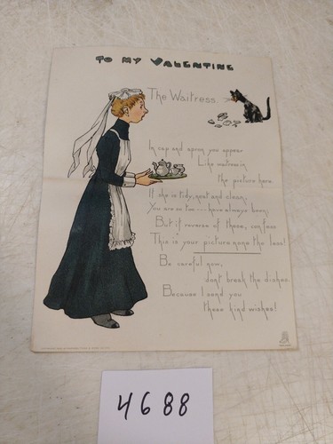 PENNY DREADFUL VALENTINE RAPHAEL TUCK & SONS 1902 THE WAITRESS | eBay