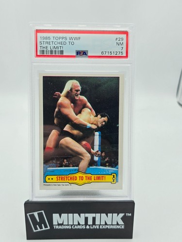 1985 Topps WWF Stretched To The Limit! Hulk Hogan PSA 7 #29 | eBay
