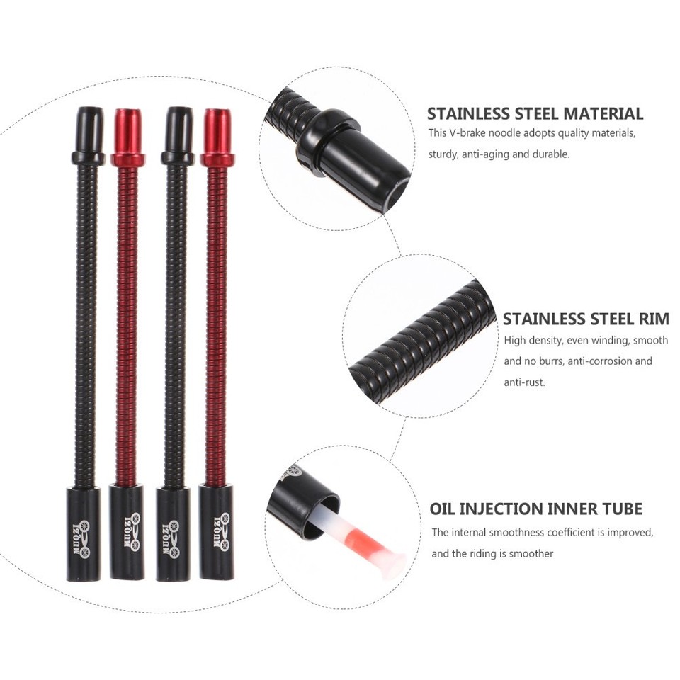 4pcs Flexible Bike Noodle Caliper Elbow Inner Tube Bike Brake Parts ...