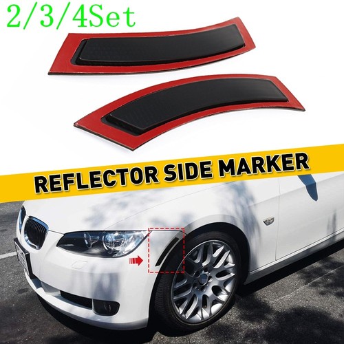 2/3Set Smoked Side Marker Clearance Reflectors Sticker for 07-13 BMW 3 ...